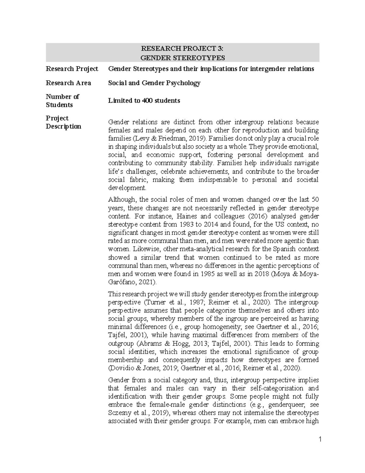 HRPYC81 Final Project: Gender Stereotypes in Intergender Relations ...