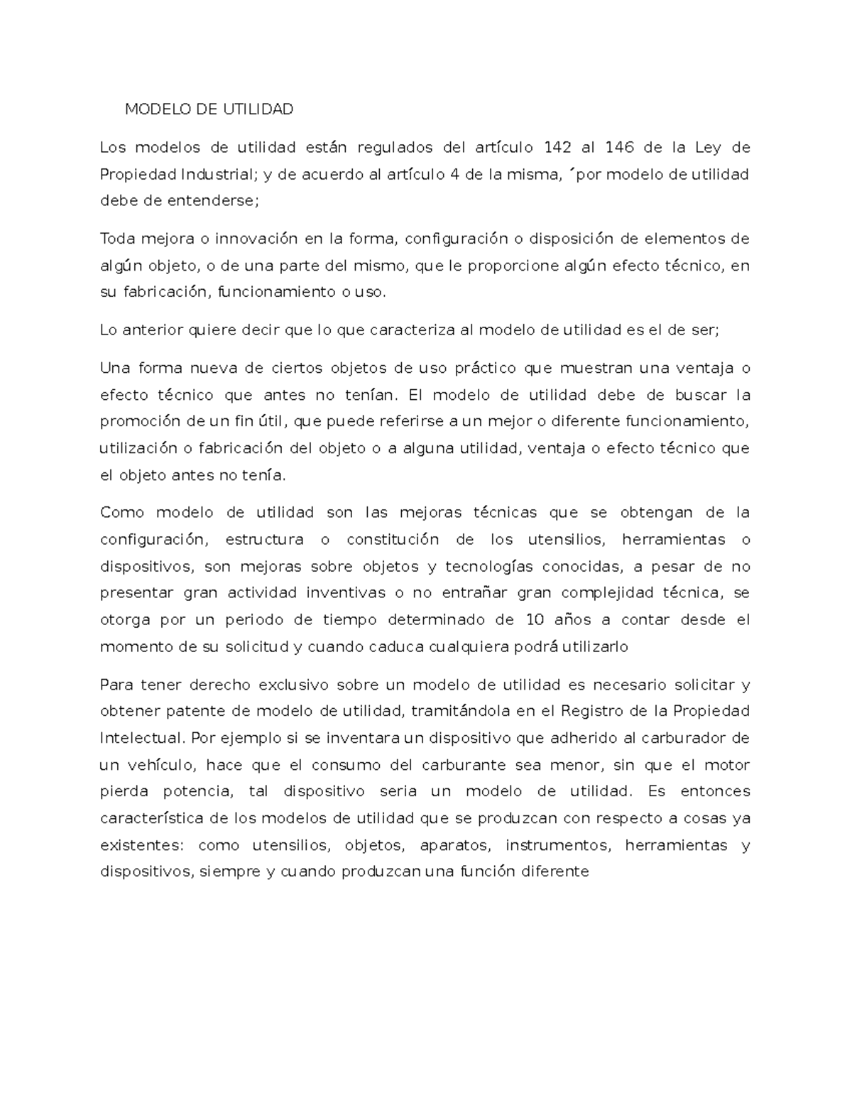 Modelo de utilidad - Lo anterior quiere decir que lo que caracteriza al ...