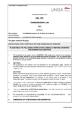 cml1501 - Unisa - communication law - Studocu