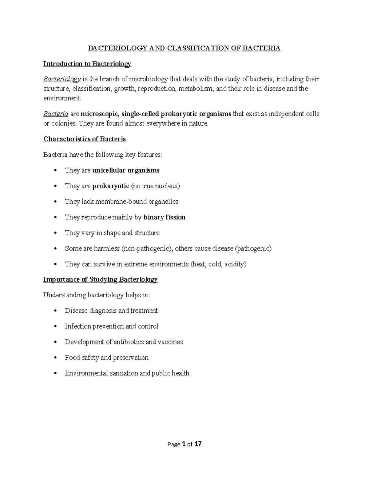 Bacteriology 101: Structure, Classification, and Importance of Bacteria ...