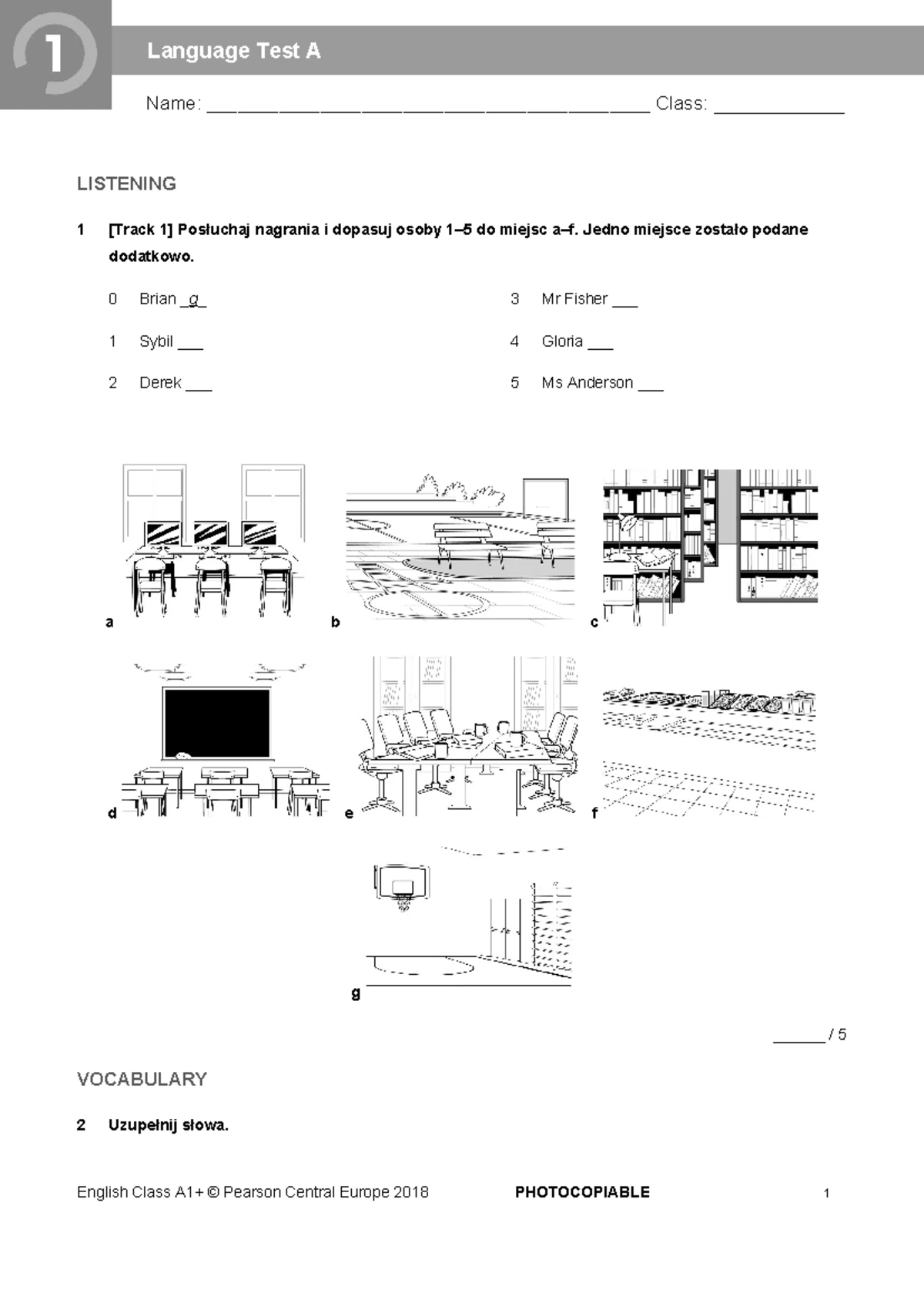 ECA1 Tests Grammar Check 4A new2018 - Grammar Check A Name: Class: 4 ...