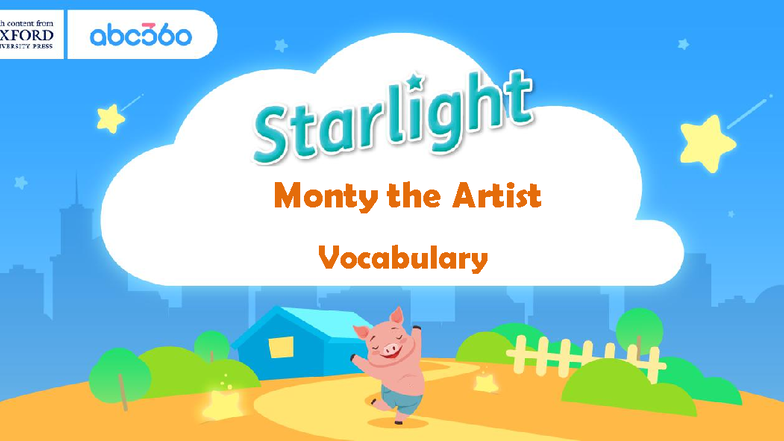 Unit 1 Lesson 2: Monty the Artist Vocabulary Activities - Studocu