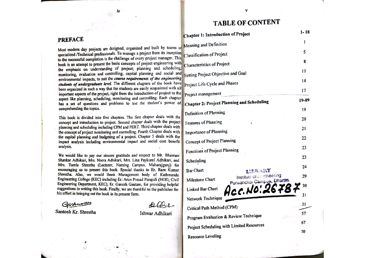 Project Engineering Concepts: Planning, Control, and Lifecycle - Studocu