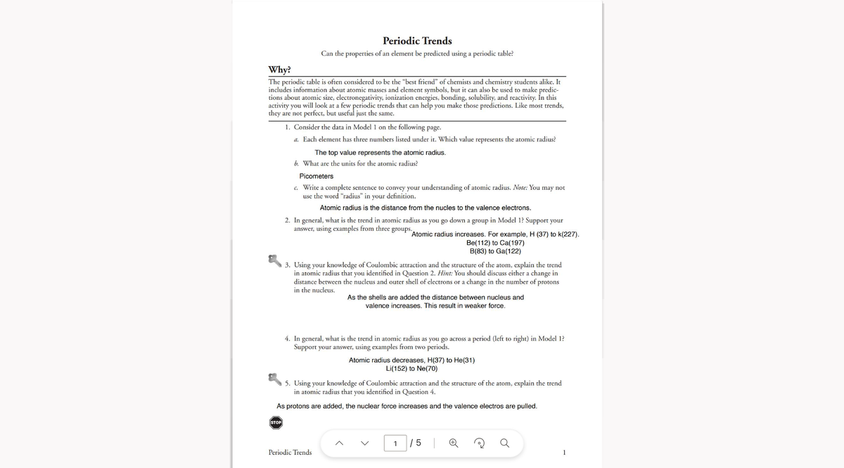 15 Periodic Trends-S.pdf mujinkim - Periodic Trends Can the properties ...