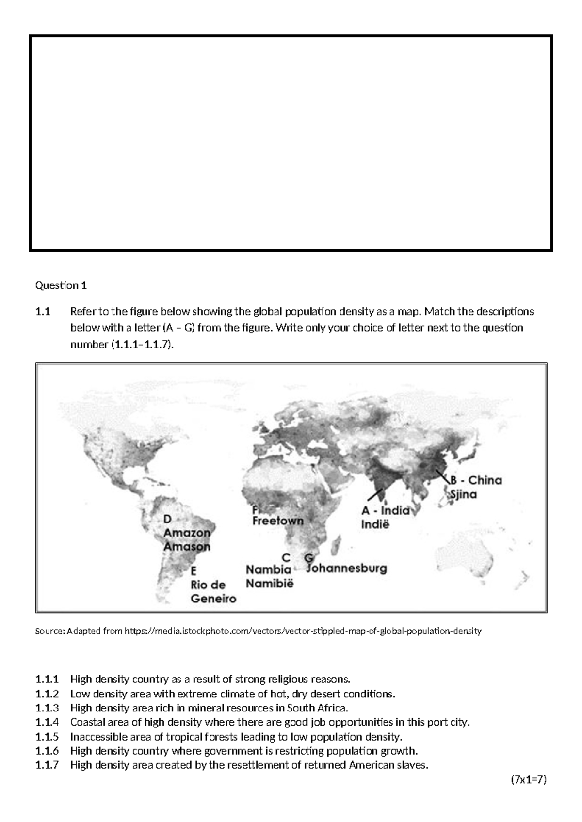 Grade 10 Geography Term 3 Practice Test (2023) - Studocu