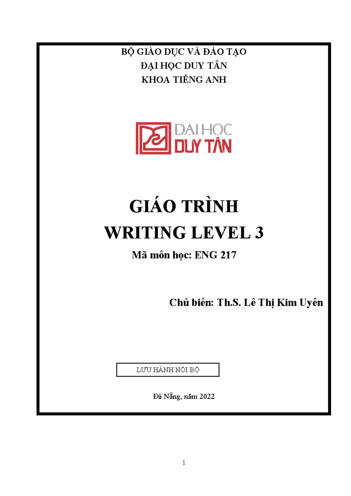 Writing Level 3 Course Material - ENG 217 - August 2024 - Studocu