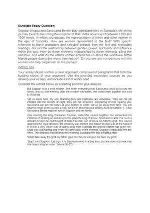 The Role of Griots in "Sundiata: An Epic of Old Mali" Analysis - The ...