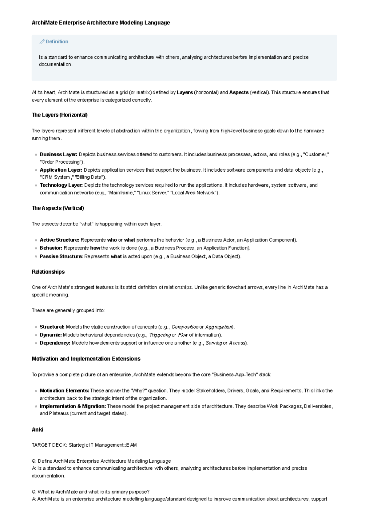 ArchiMate EAM: Understanding Enterprise Architecture Modeling - Studocu