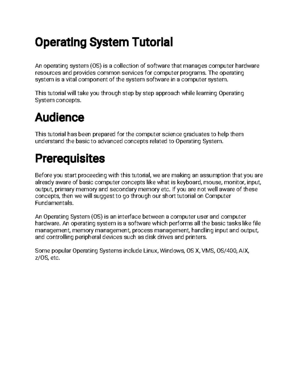 Understanding Operating Systems (OS) - Module 1 Notes - Studocu