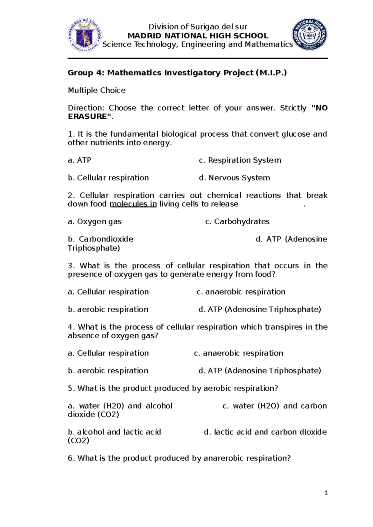MIP-TEST- Paper - MADRID NATIONAL HIGH SCHOOL Science Technology ...