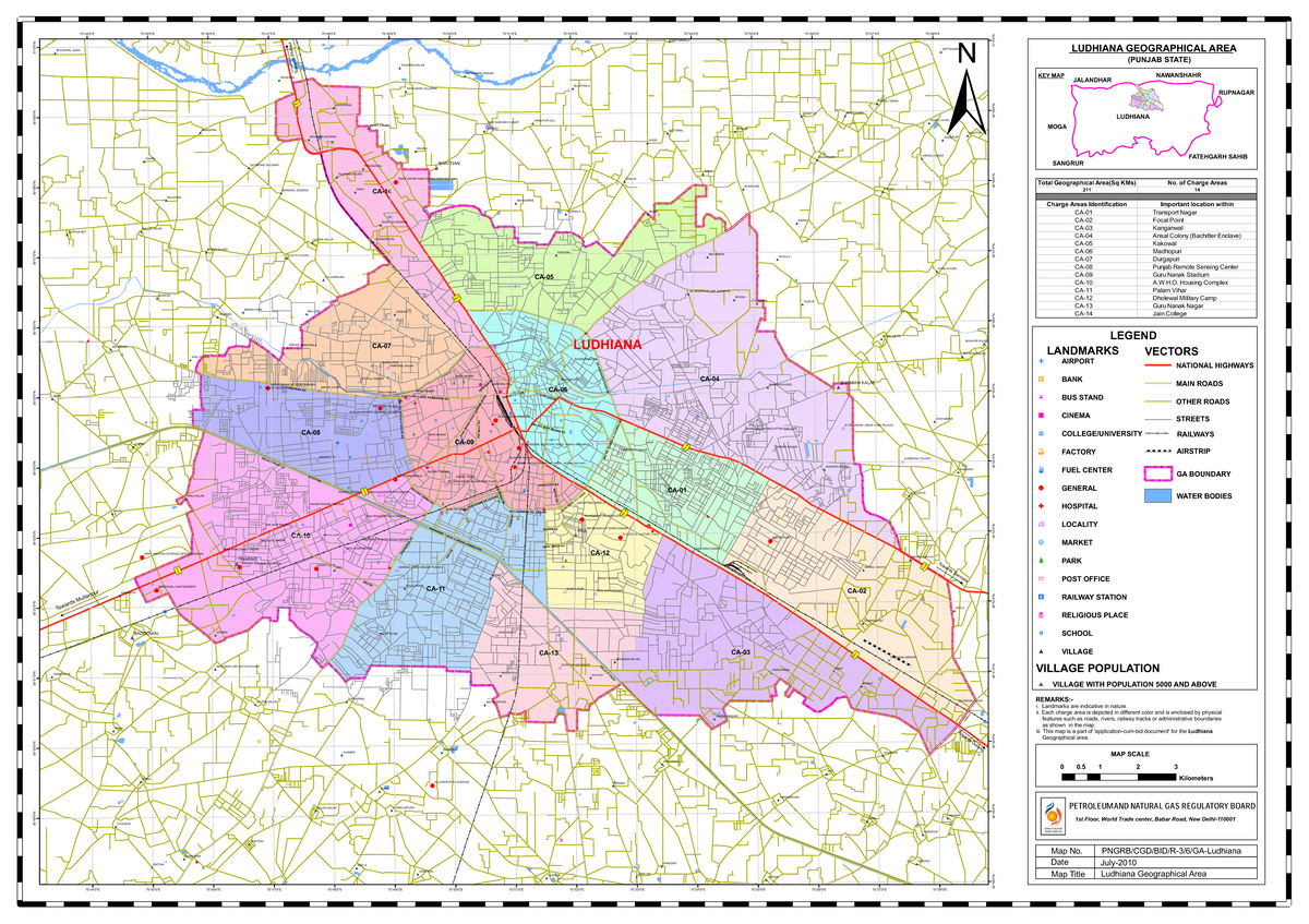 Ludhiana City Geographical Map - 123456789 Overview - Studocu