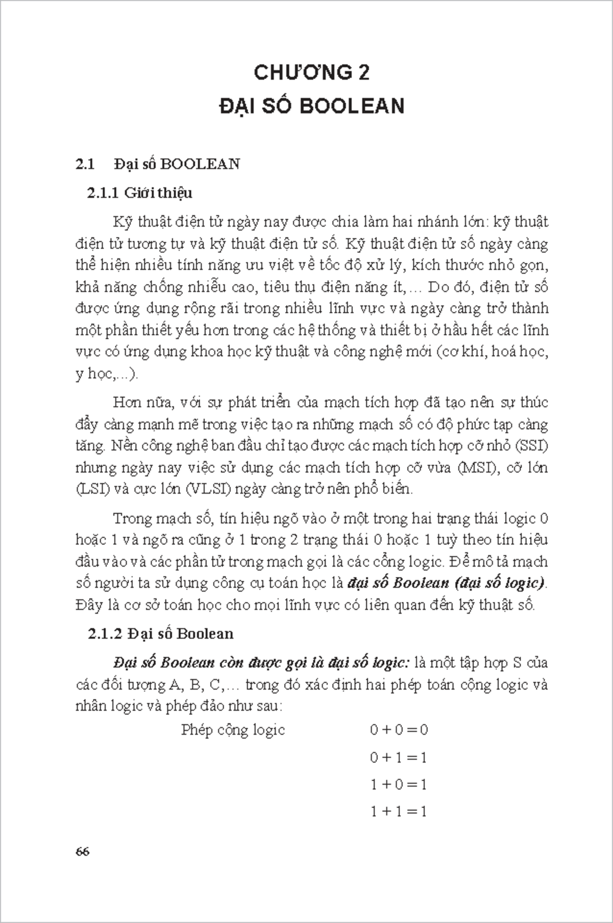KTS 068 092 Chương 2 - Đại Số Boolean và Ứng Dụng - Studocu