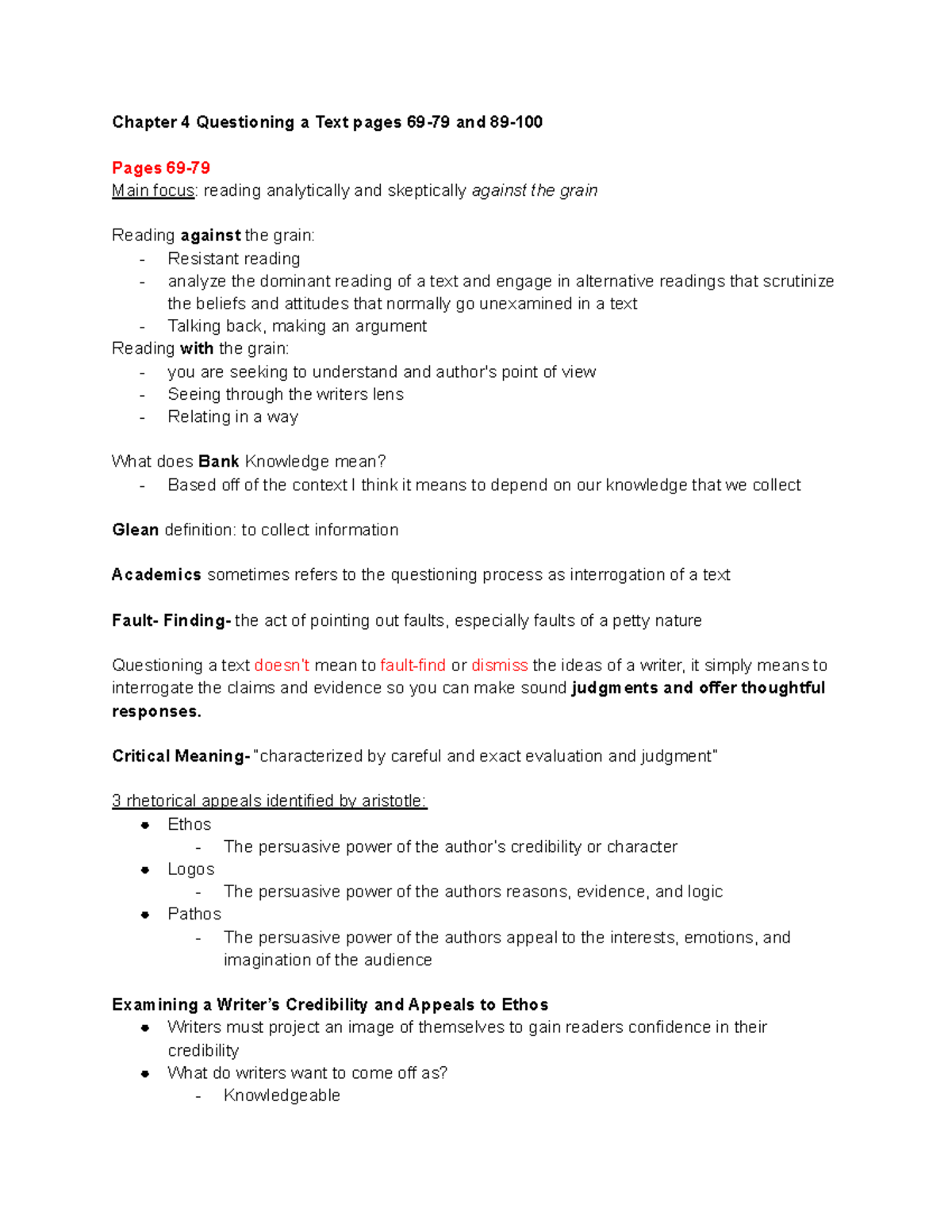 RR CH.4 - Google Docs - Goes over CH.4 of reading rhetorically ...