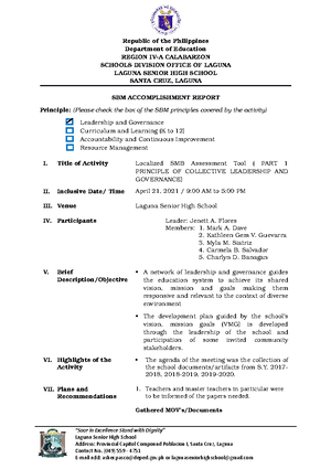 Specialized program SSES - Qualifying Exam for Incoming Grade 1 SSES ...