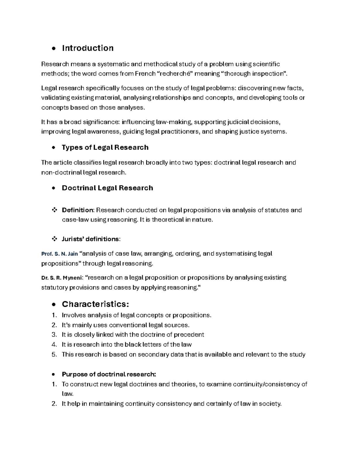 BA LLB English: Understanding Doctrinal & Empirical Legal Research ...