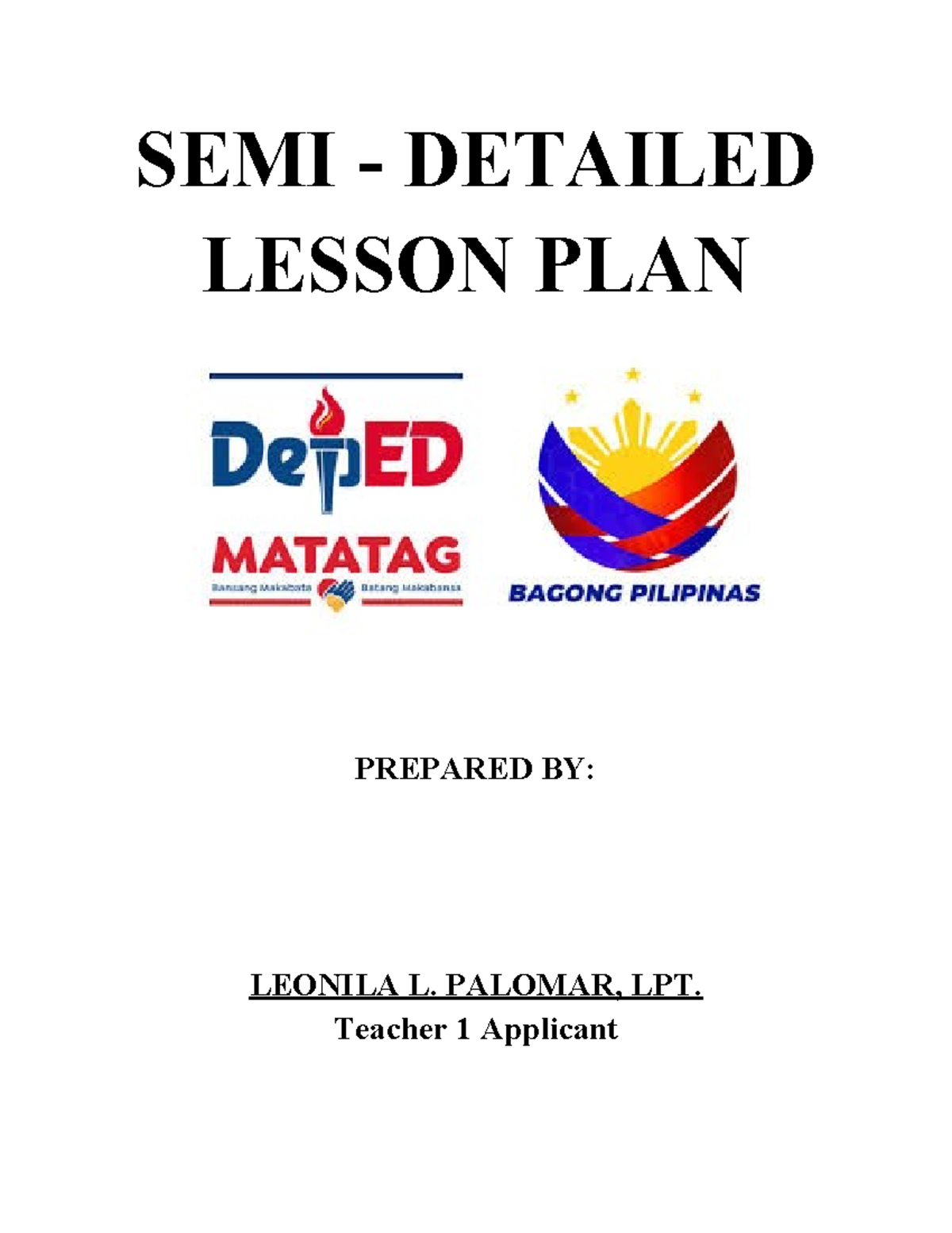 SEMI-DETAILED LESSON PLAN: TLE 8 - Nail Care Services - Studocu