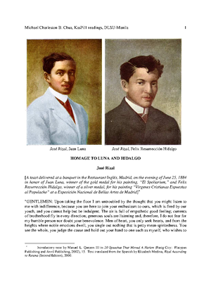 Rizal - 1 has the Spanish priest who denounced Dr. Rizal’s novels as ...