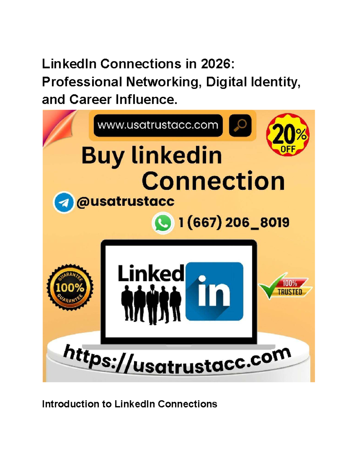 LinkedIn Connections in 2026: Networking, Identity & Career Impact ...