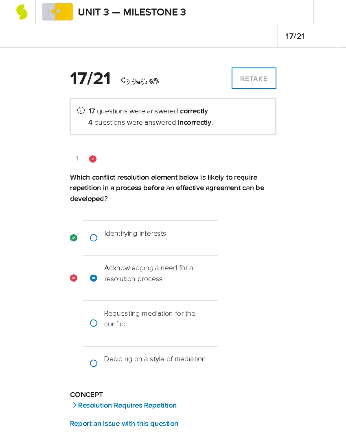 Conflict Resolution Strategies: Milestone 3 Insights and Analysis - Studocu