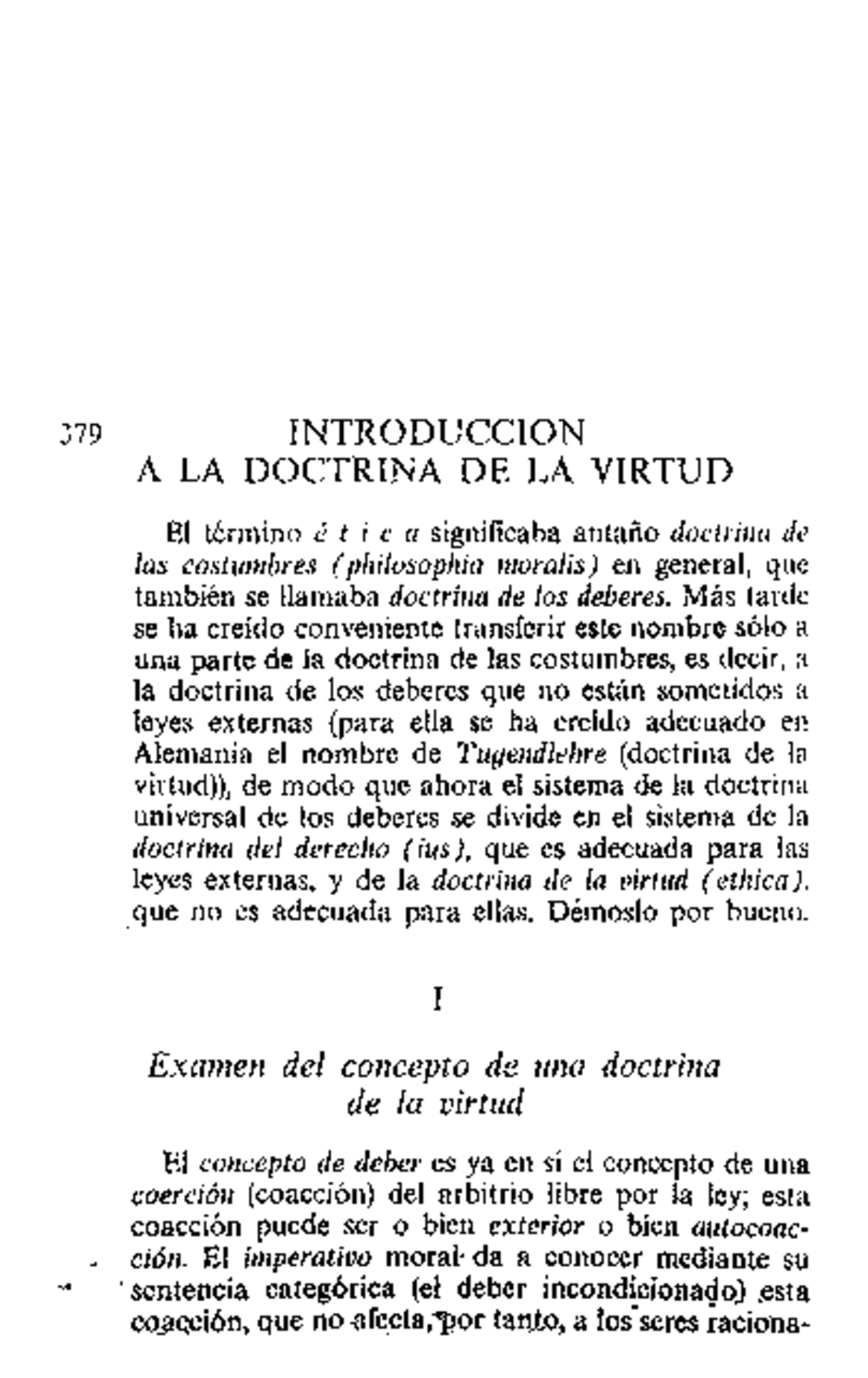 379 INTRODUCCIÓN A LA DOCTRINA DE LA VIRTUD - Metafísica de las ...