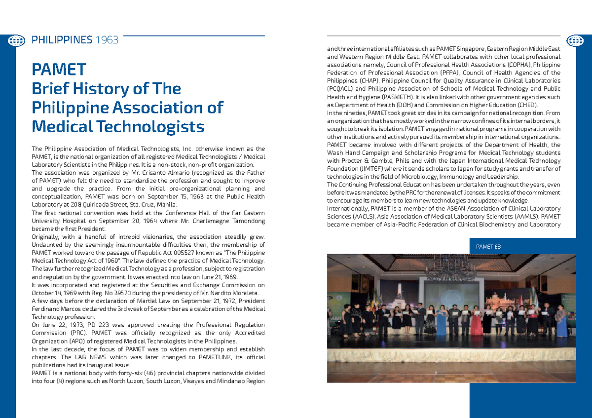 The Evolution of PAMET: A Historical Overview since 1963 - Studocu