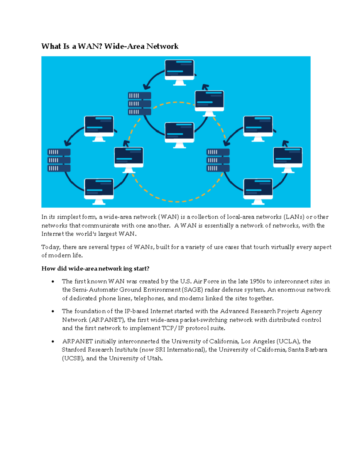 WAN Architecture: Key Networking Concepts Explained - Studocu