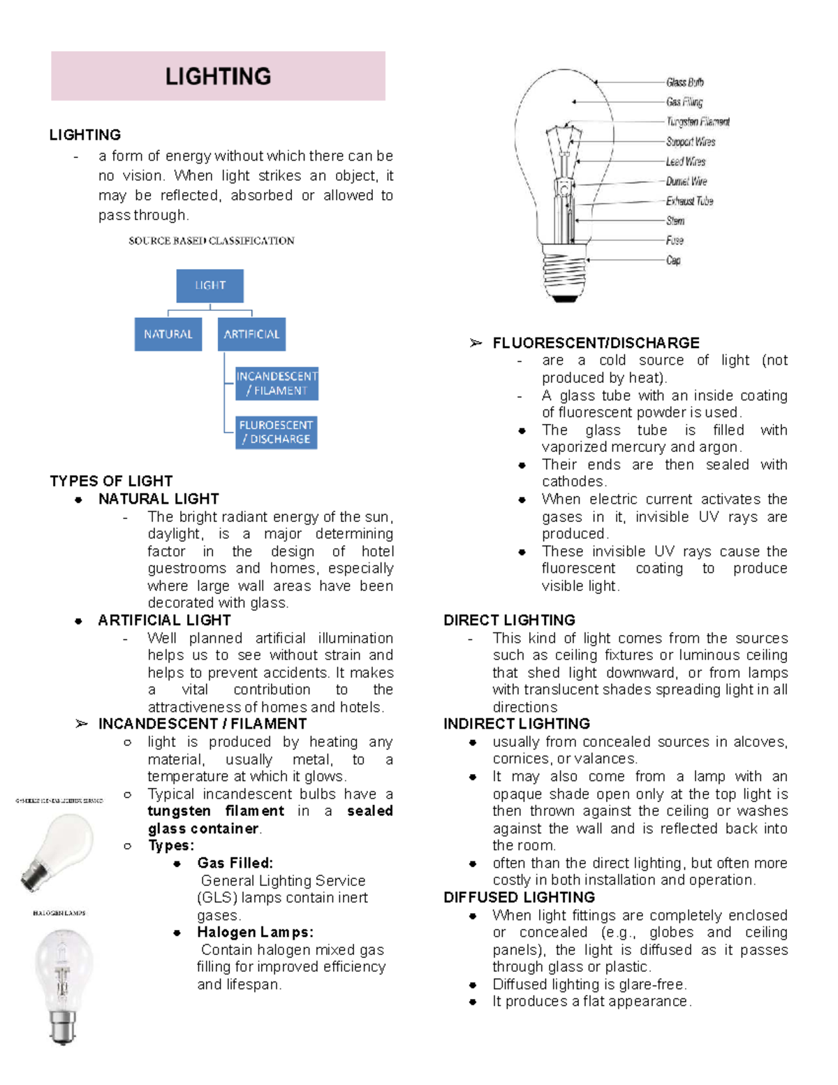 Engineering Utilities: Final Notes on Lighting and Renewable Energy ...
