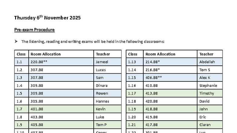 Revised Level 1 Q1 2025-26 Mid-term Exam Procedures - Studocu