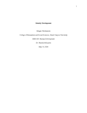 [Solved] What are at least two cognitive changes that occur - Human Development (BHS-420) - Studocu