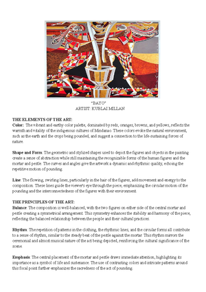 CPAR- Elements and Principles of Contemporary Arts - What this module ...