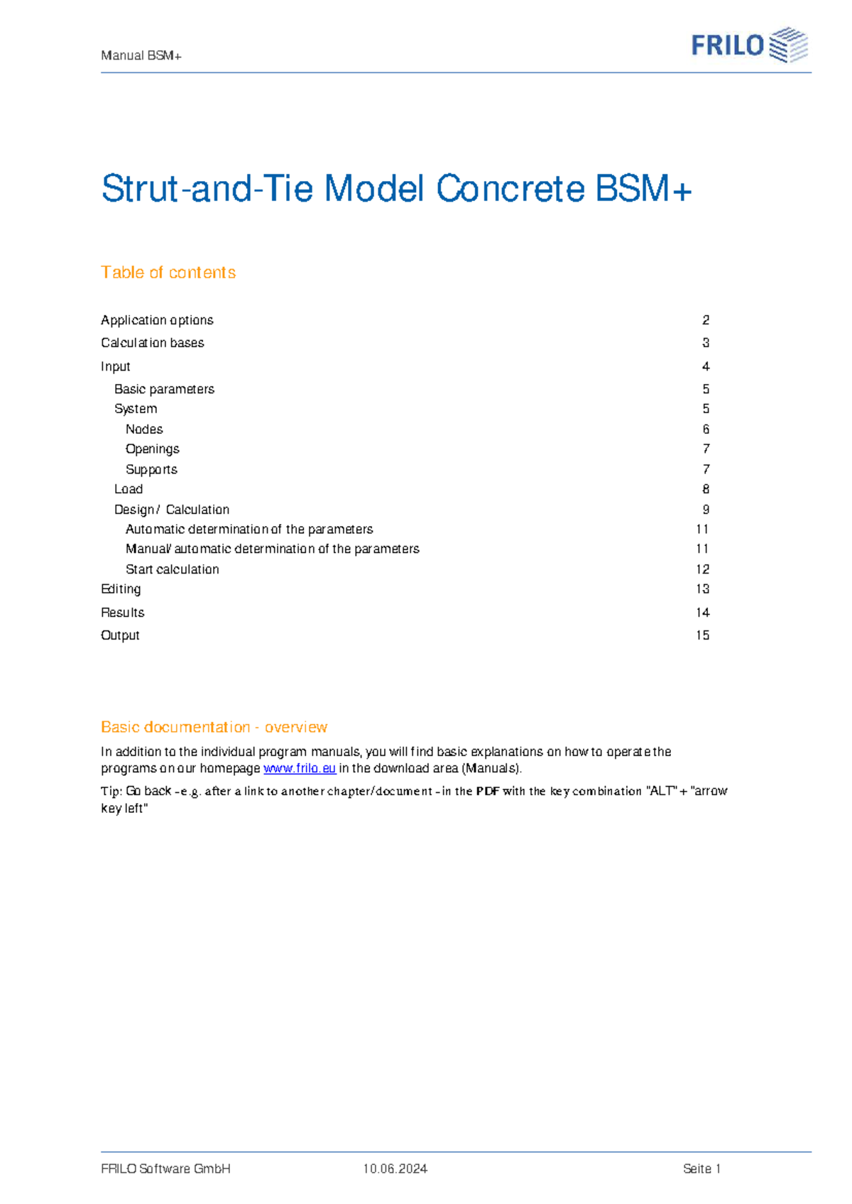 Frilo STM - Manual for Concrete Model Design and Calculation - Studocu