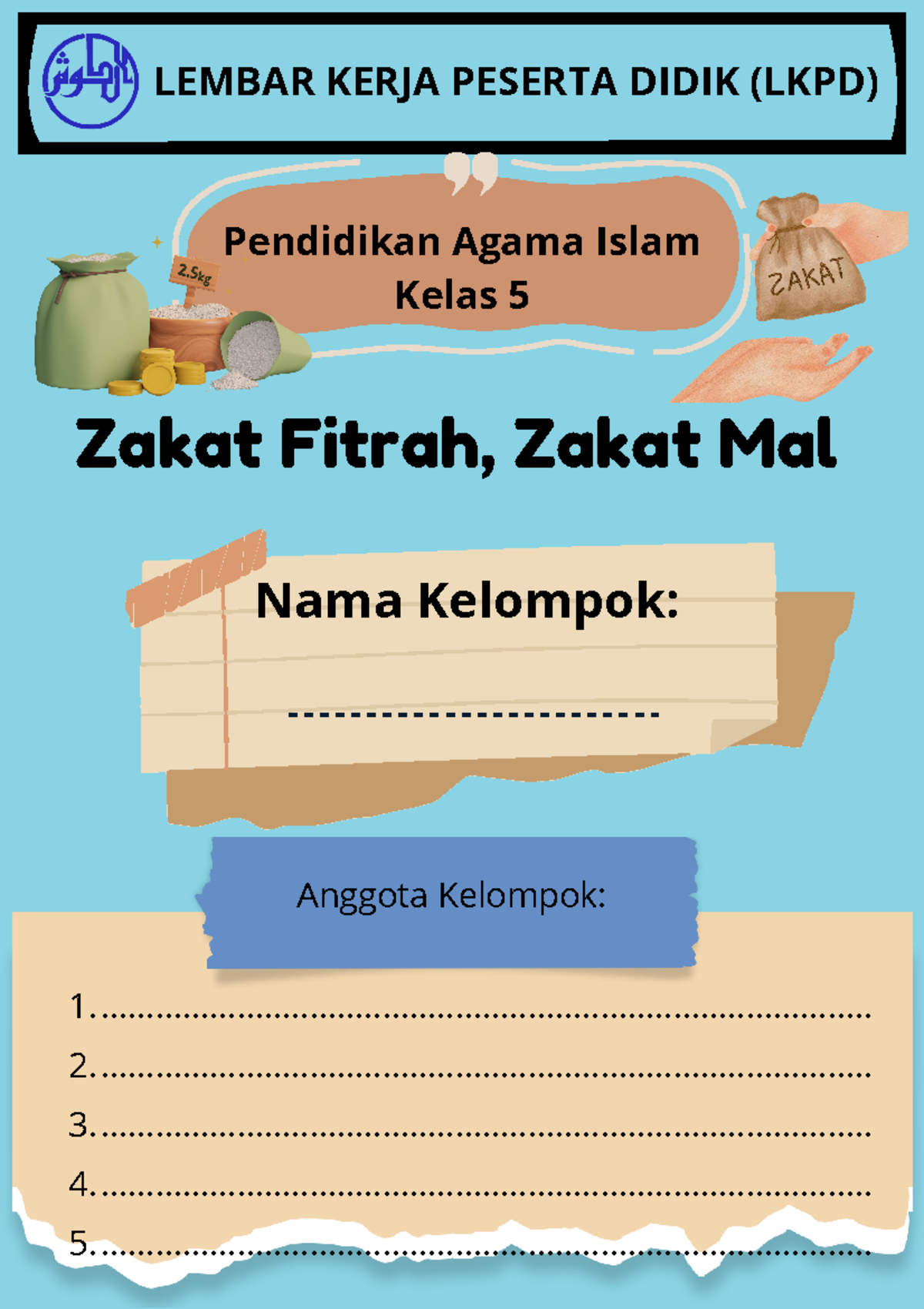 LKPD Zakat Fitrah dan Zakat Mal - Kelas 5 Pendidikan Agama Islam - Studocu