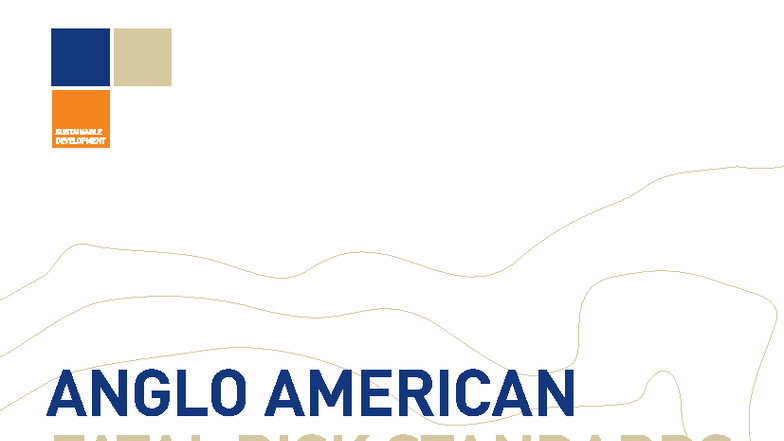 Anglo American Fatal Risk Standards: Light Vehicles Standard Overview ...