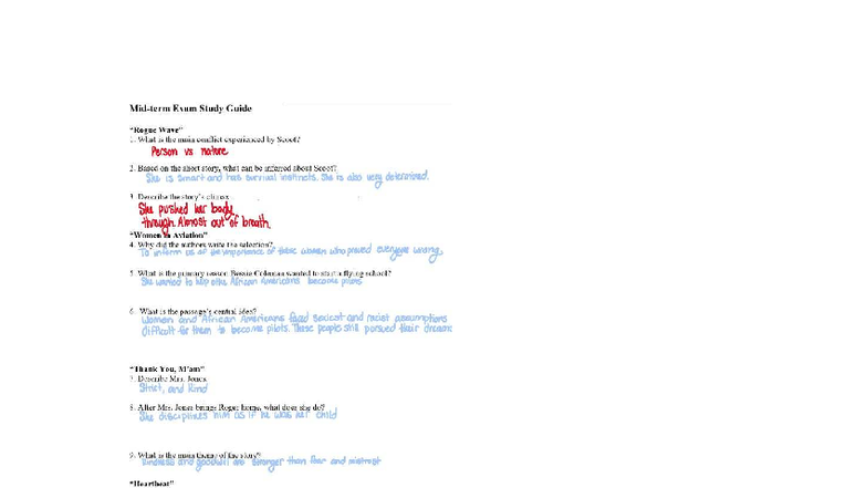 ENG 101: Comprehensive Exam Study Guide on Literary Themes and Analysis ...