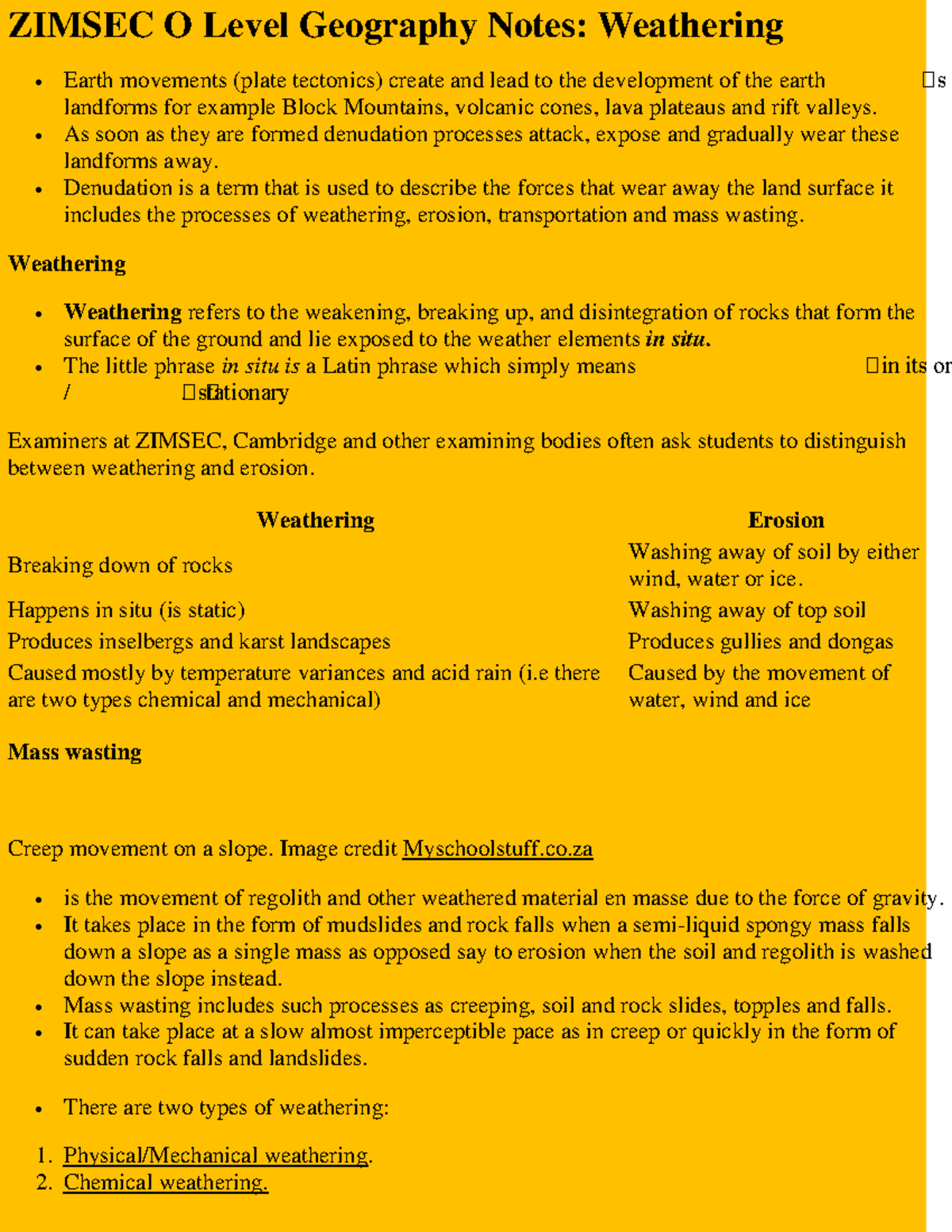 Pdfcoffee - I really like this course - ZIMSEC O Level Geography Notes ...