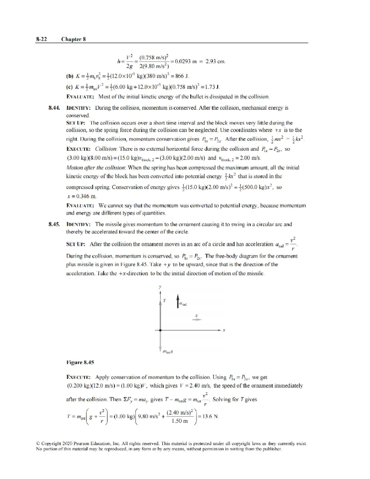 Chapter 8: Collision Dynamics and Energy Conservation in Physics - Studocu