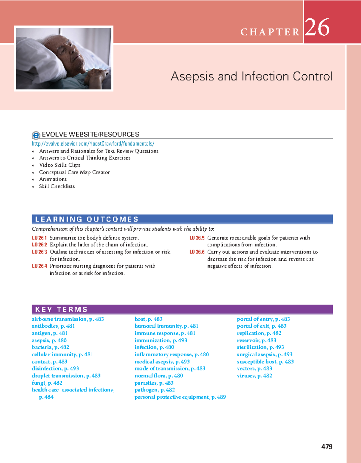 Fundamentals CH26 - Asepsis and Infection Control Notes - Studocu