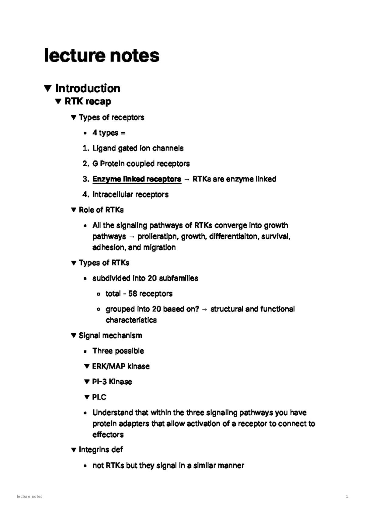 RTKs in Neurobiology: Lecture Notes on Receptors and Neuron Development ...