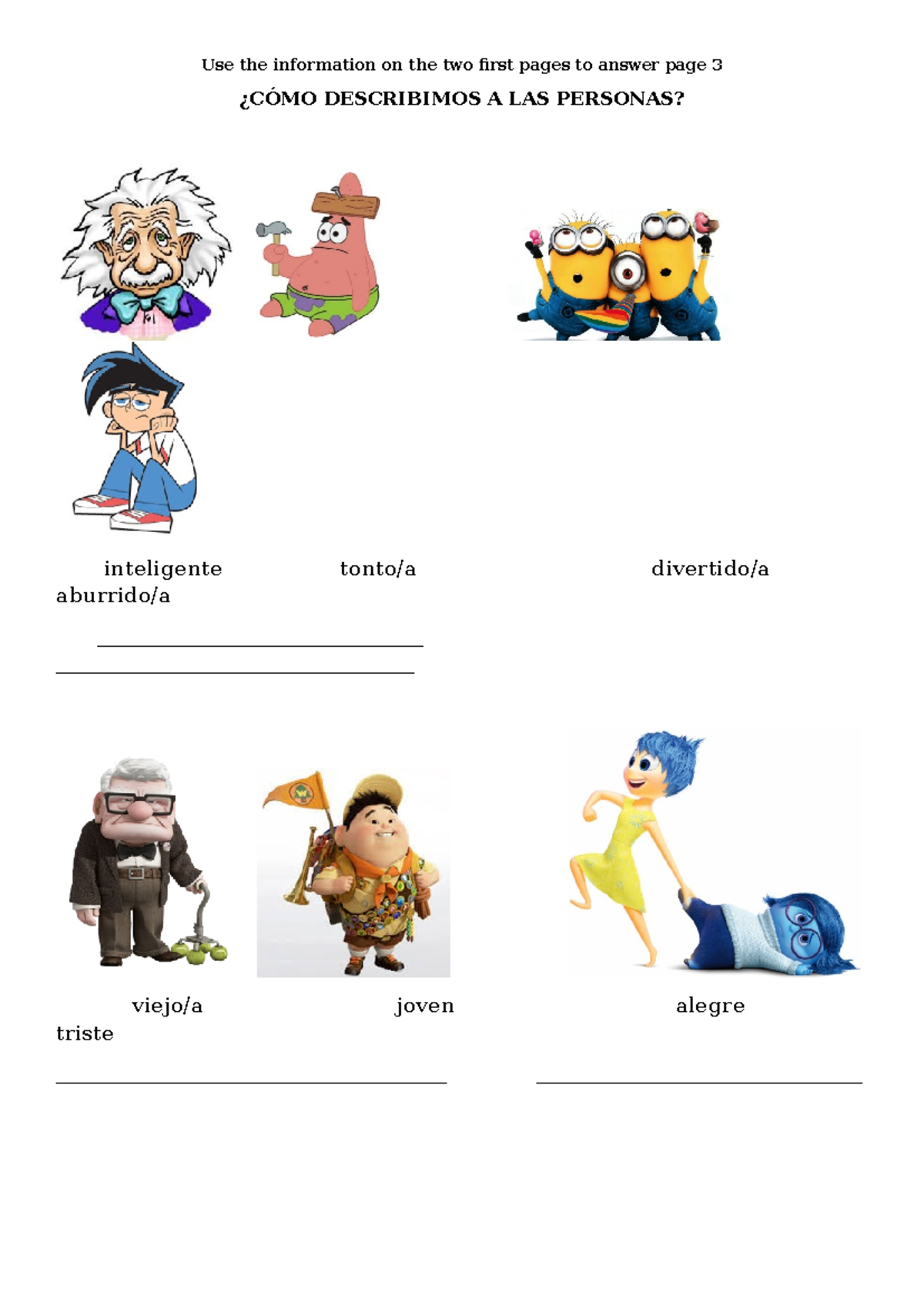 Dariyonna Eddmonds - Describir-a-las-personas - Use the information on ...