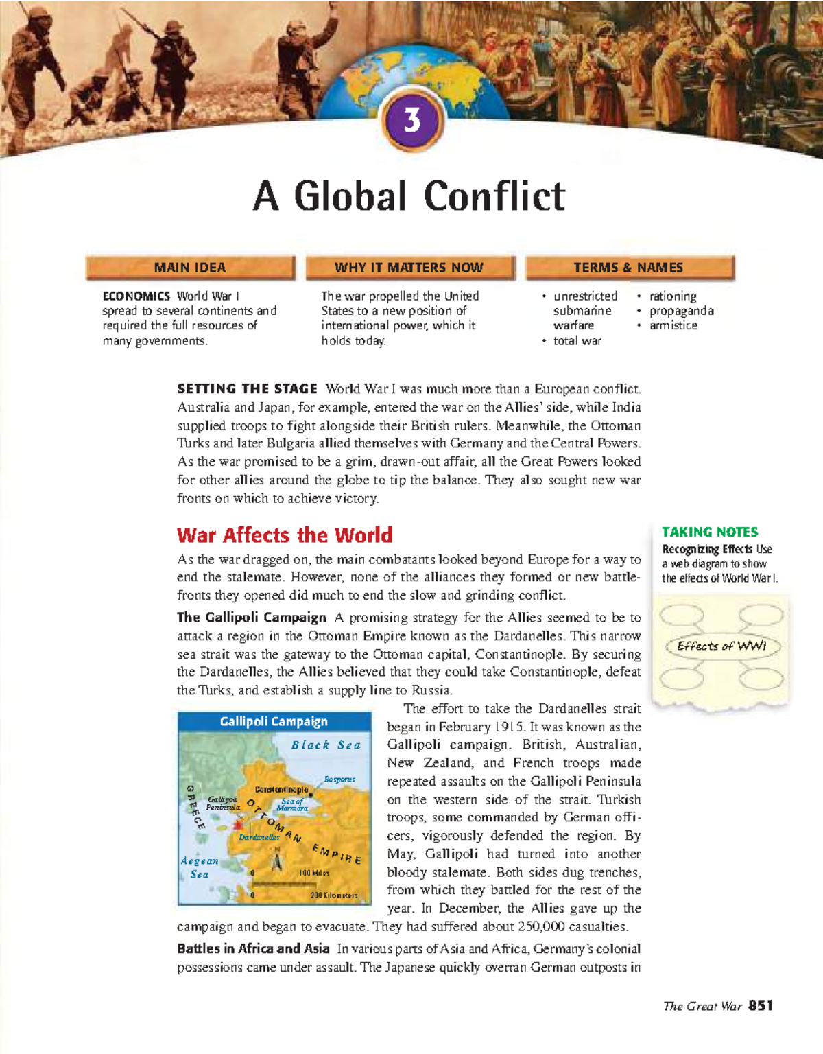 World History 101: A Global Conflict in World War I - Studocu