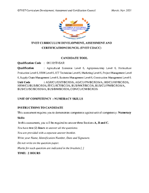 Curriculum ICT Technician Level 5-1 - TVET CURRICULUM DEVELOPMENT ...