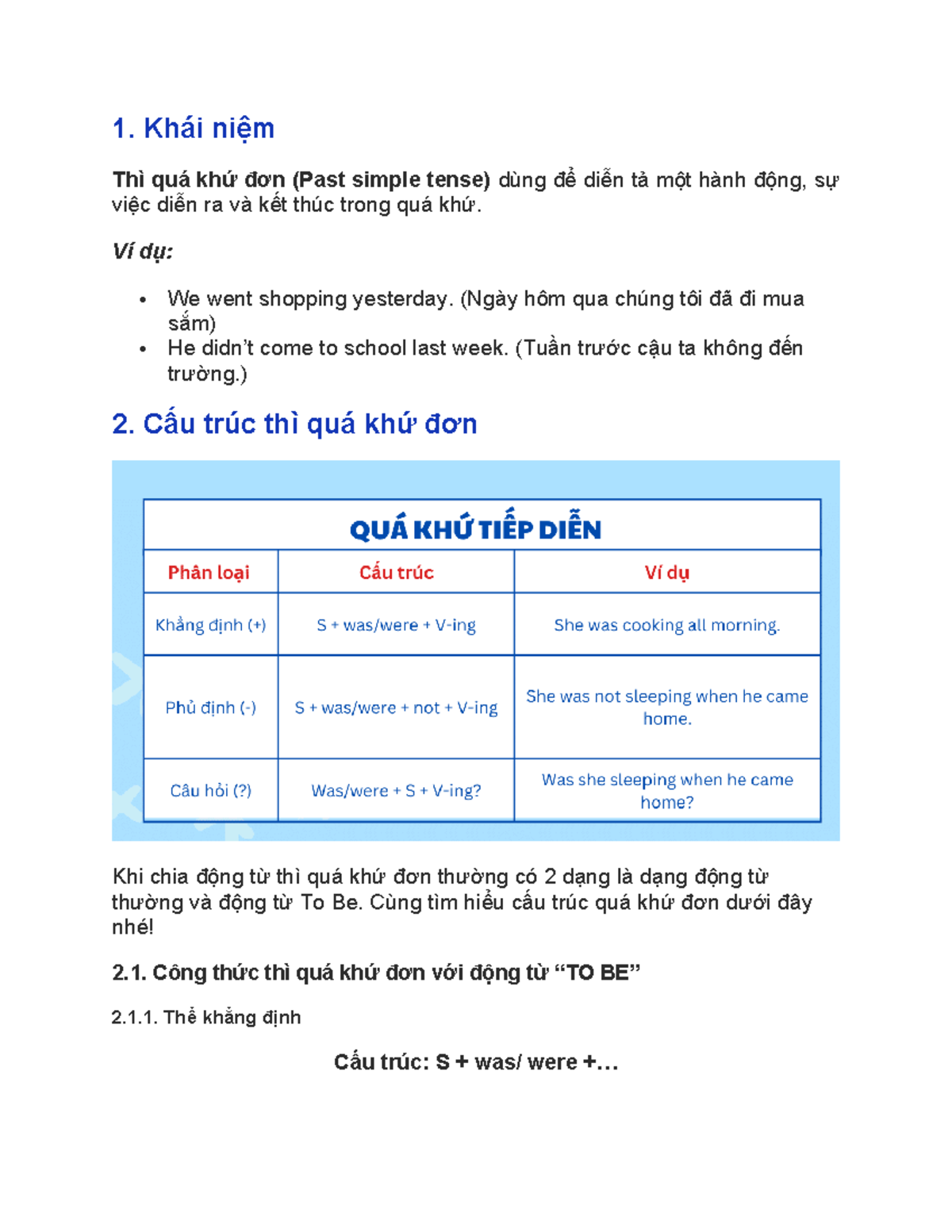 Simple Past Tense - English Exercise (ENG101) - Studocu
