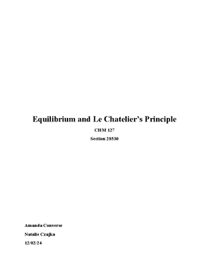 CHM127 lab report 7 - assignments - Lab 7: Rate of Reaction Pg 93 Data ...
