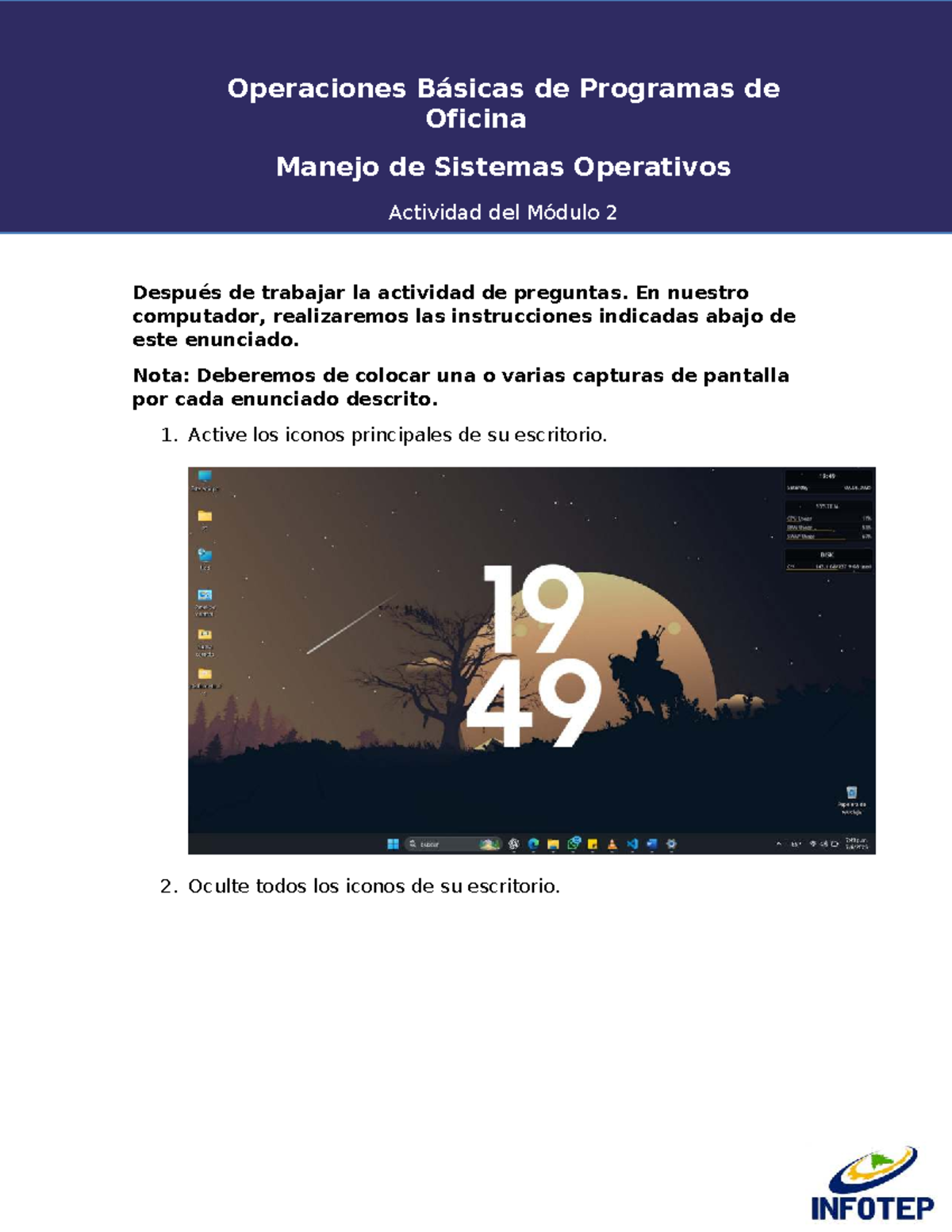 Operaciones Básicas de Programas de Oficina - Módulo 2 Actividad - Studocu