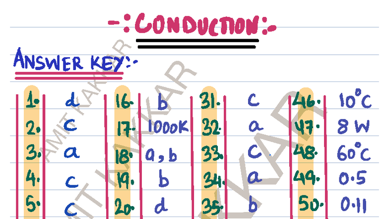 Thermal Conduction - Class Notes (C 3 a 4 5 c) - Studocu