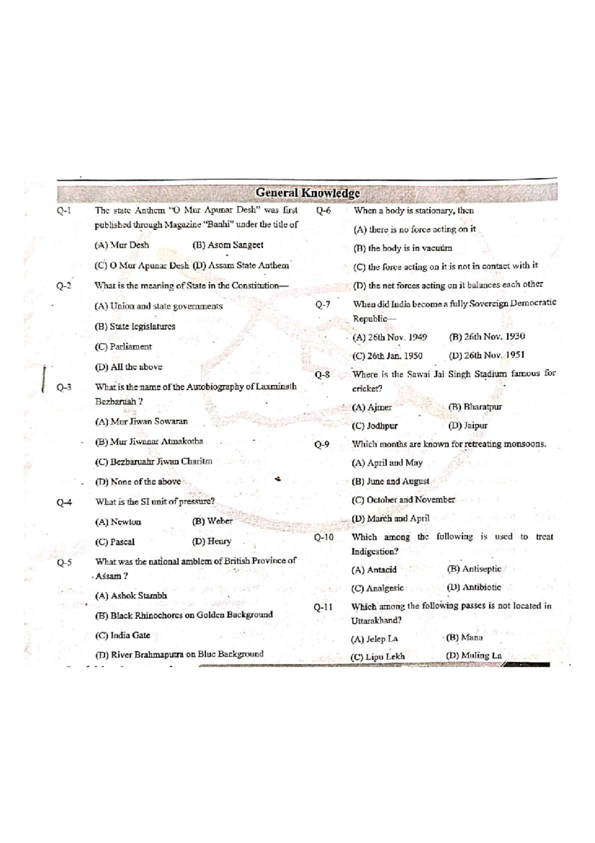 General Knowledge: GK Maths & Logical Reasoning Notes - Studocu
