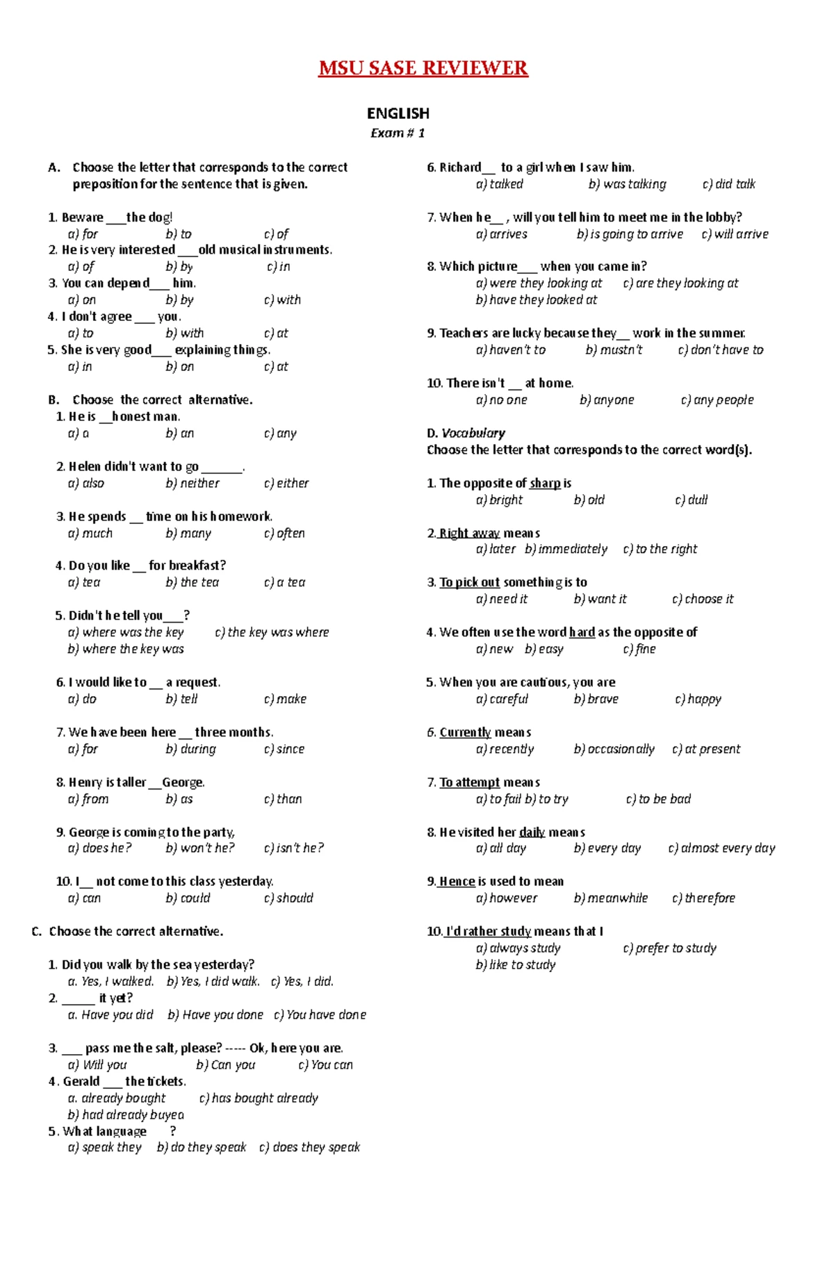 CSE For Professional Data Interpretation - CIVIL SERVICE EXAMINATION ...