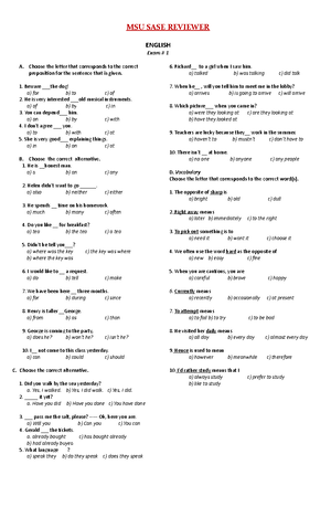 Pup college entrance test- Practice-TEST - PUPCET Practice Test Booklet ...