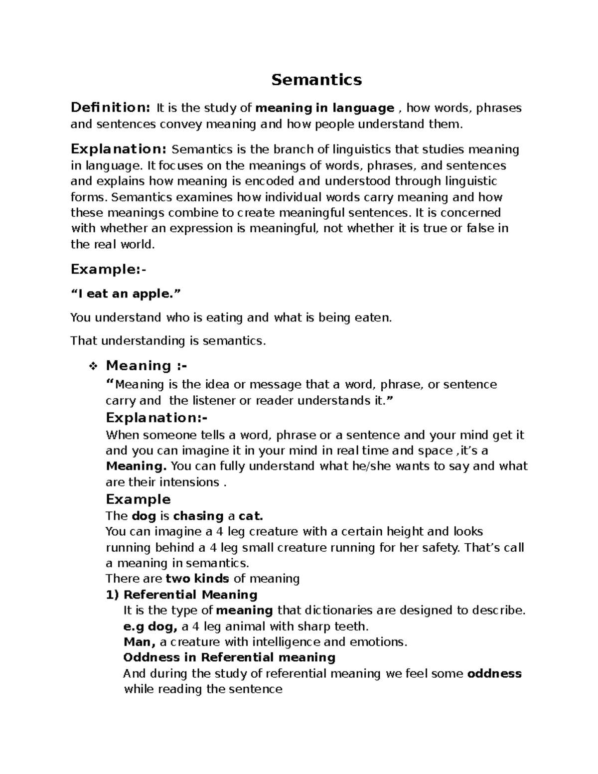Linguistic Chp09: Understanding Semantics and Meaning - Studocu