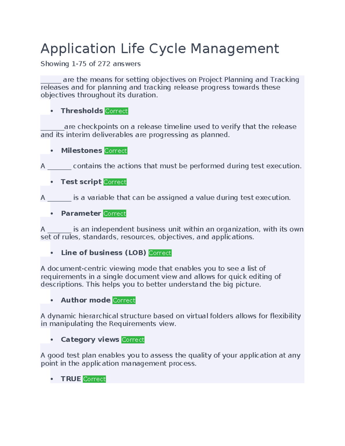 Application Life Cycle Managementtttt - Application Life Cycle ...